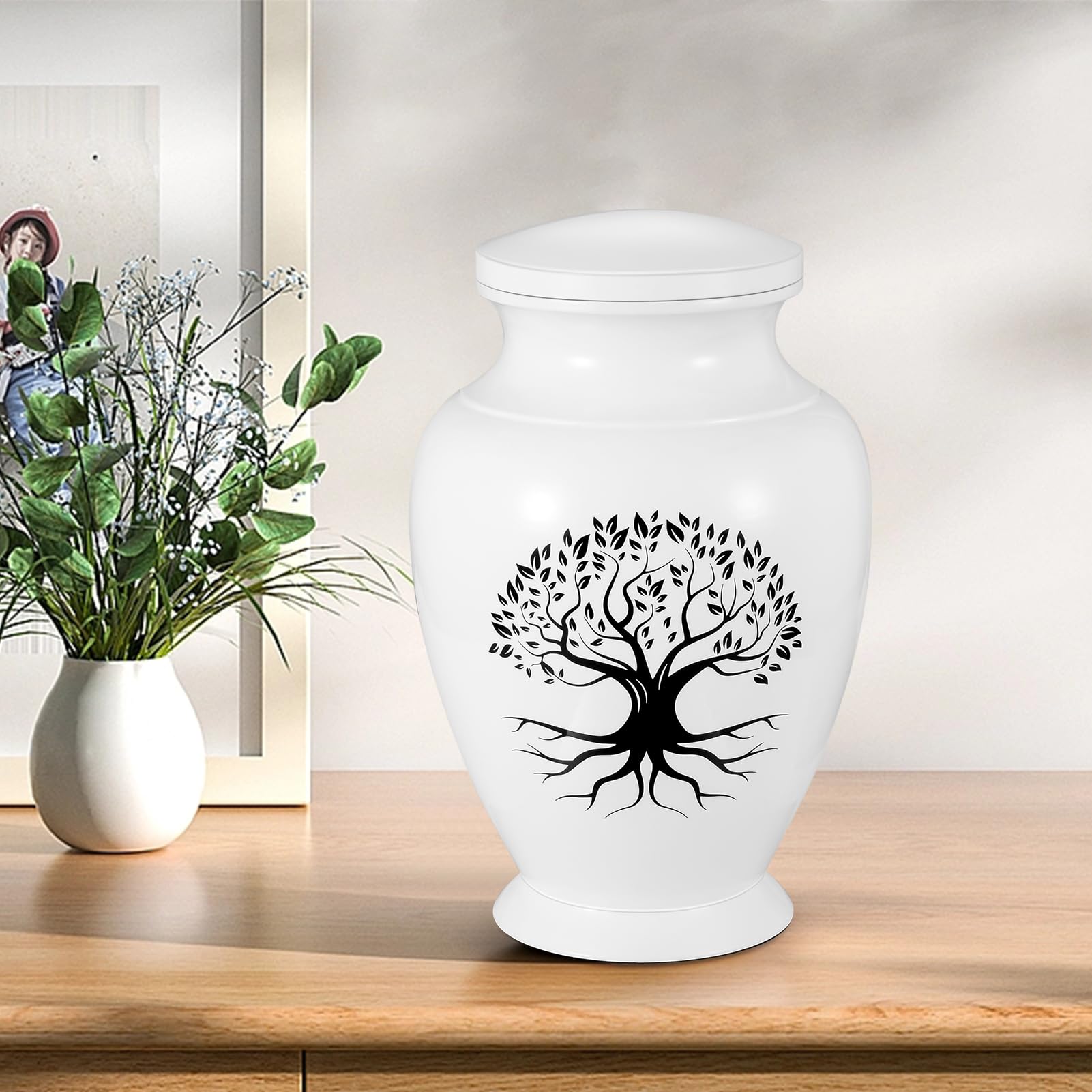 Cremation Urns for Human Ashes 10 Inch Decorative Urn Tree of Life ...