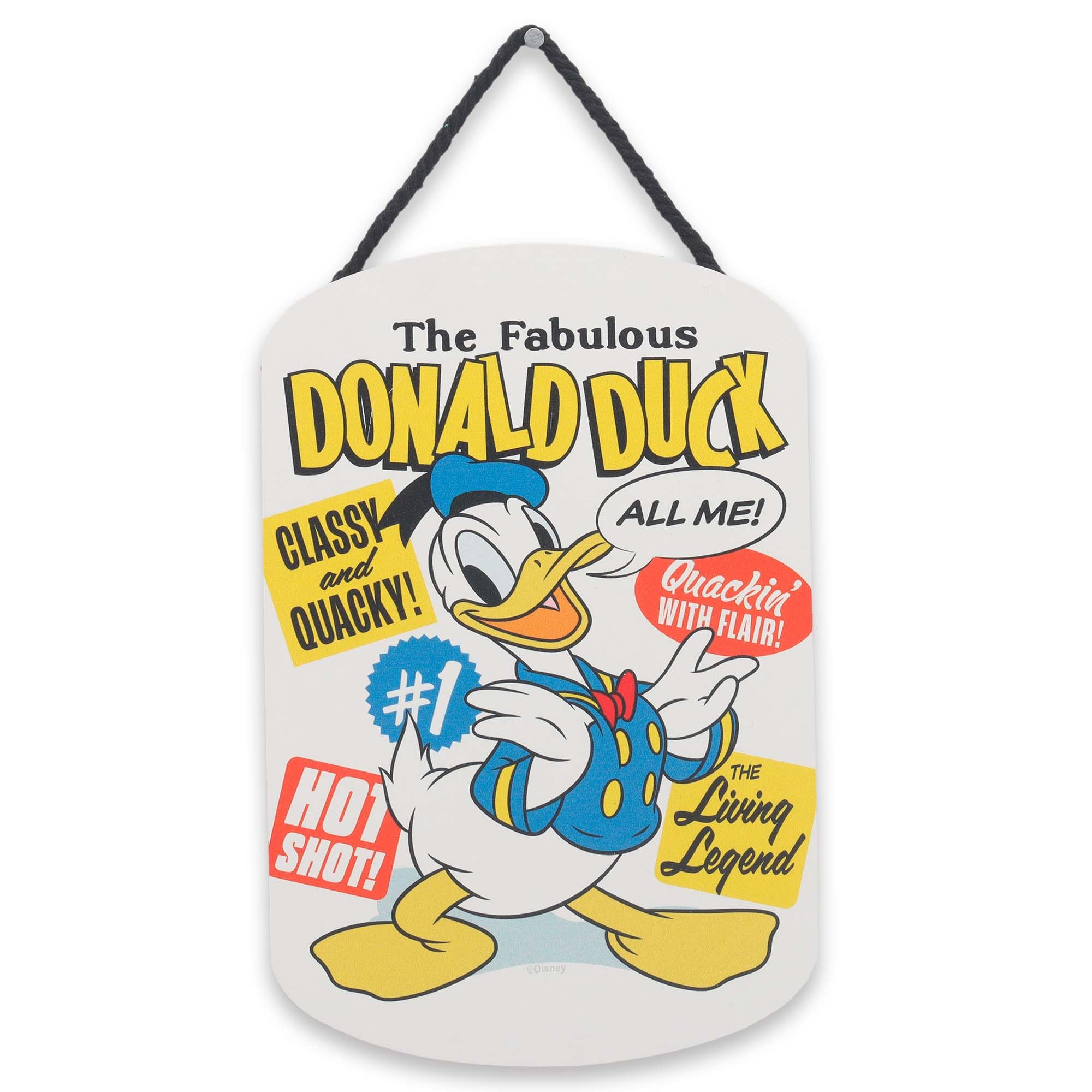 Disney Donald Duck Hanging Wood Wall Decor - The Fabulous Donald Duck ...