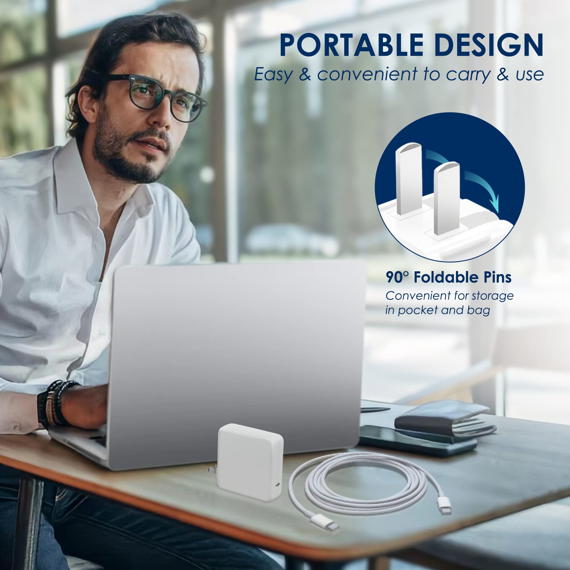 Mua for Mac Book Pro Charger USB-C: 100W 6.7ft Fast Power Adapter for ...