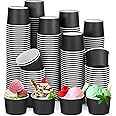Amazon.com | Nuenen 300 Pcs 8 oz Ice Cream Paper Cups Bulk Disposable Dessert Cups Solid Color ...