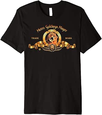Amazon.com: MGM Classic Lion Logo Premium T-Shirt: Clothing
