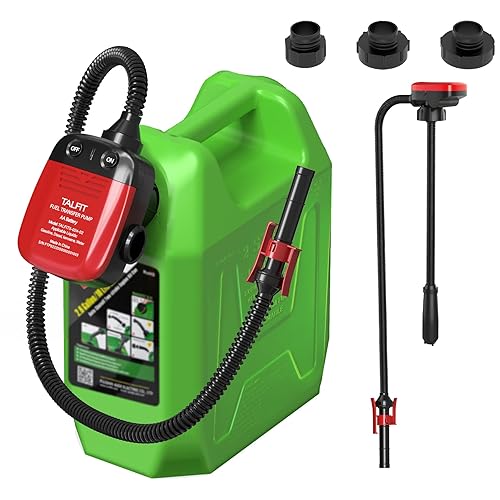 Portable Battery Powered Fuel Pump - 2.4GPM Gasoline Siphon Pump with ...