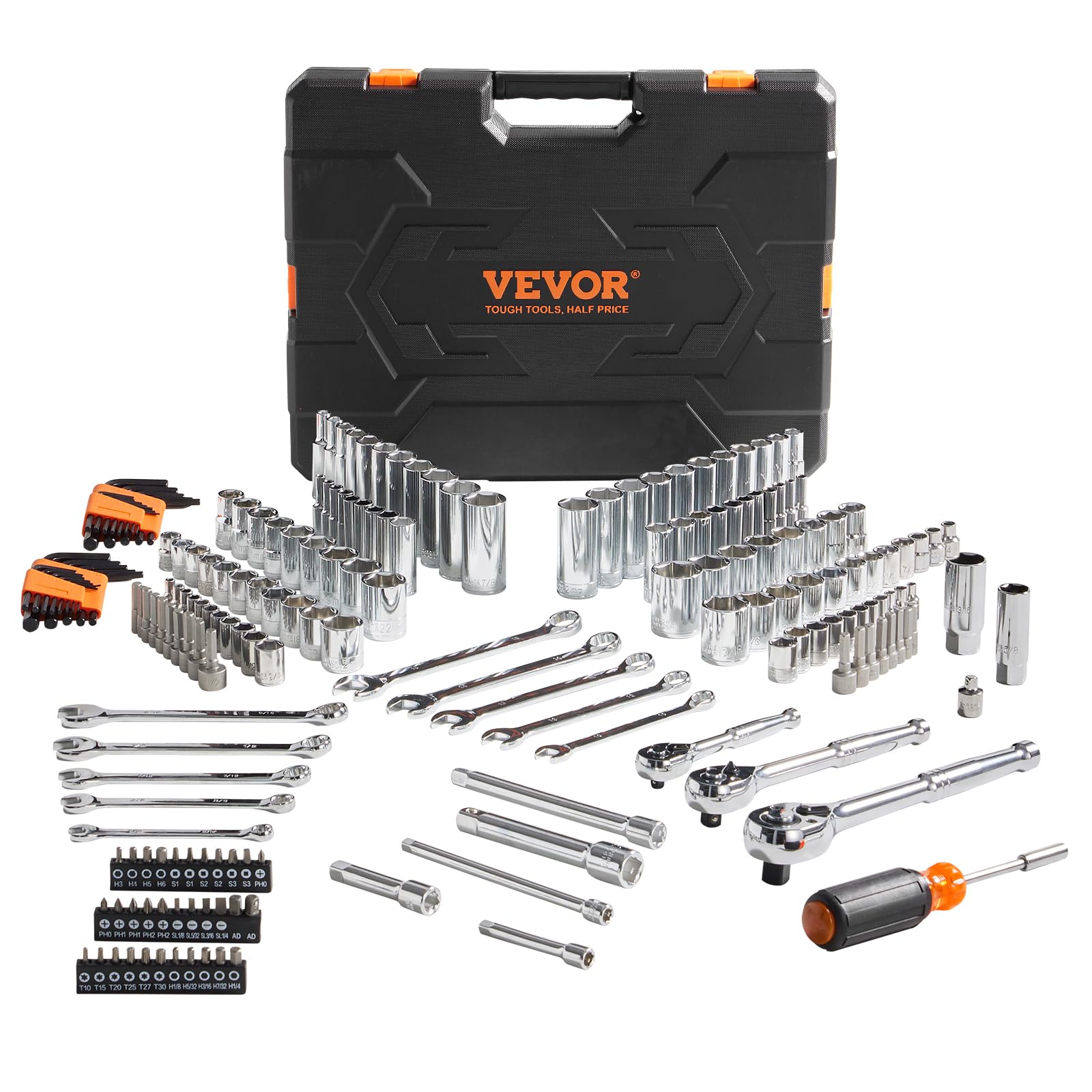 Mua VEVOR Mechanics Tool Set, 1/4" & 3/8"& 1/2" Drive Deep and Standard ...