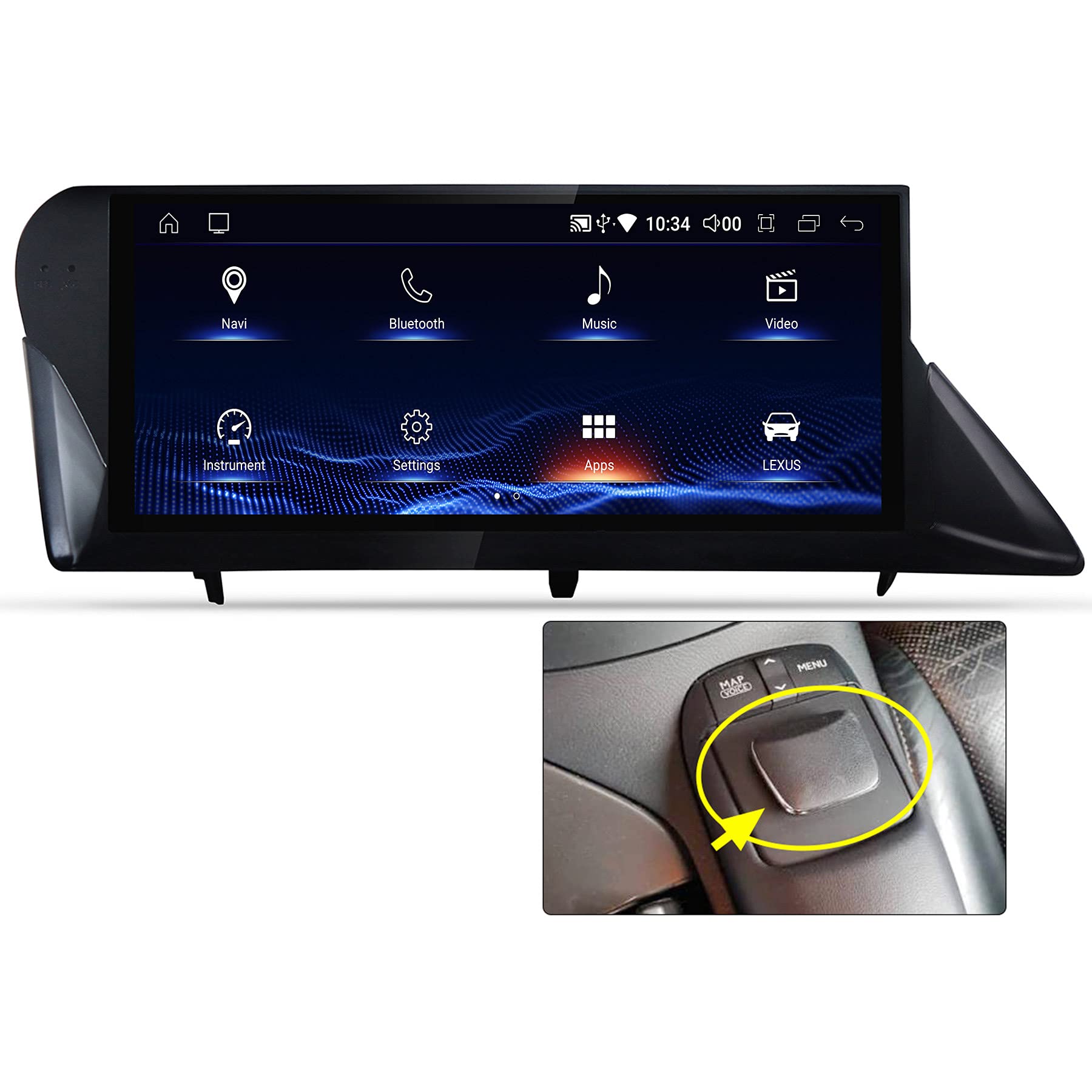 Mua MekedeTech Android 12 System 10.25 inch Touch Screen Radio Car ...