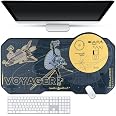 Amazon.com: BelugaDesign Space Desk Pad | Voyager Spaceship Moon Galaxy ...