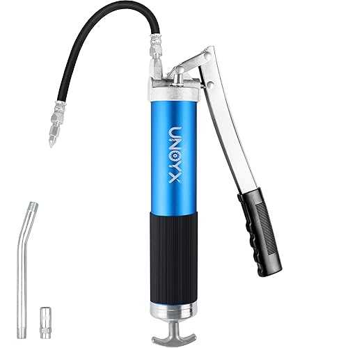 8000 PSI Grease Gun, Heavy Duty Lever Action Greese Gun 14oz, Aluminum ...