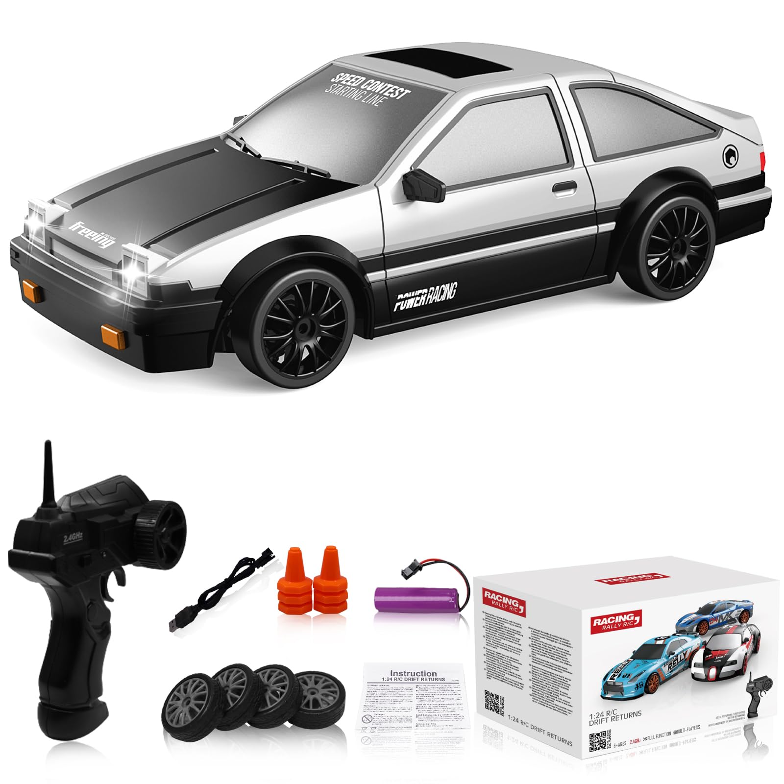 Mua Remote Control Car RC Drift Car 2.4GHz 1:24 Scale 4WD High Speed RC ...