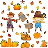 Amazon.com: Whaline 67Pcs Fall Thanksgiving Scarecrow Bulletin Board ...