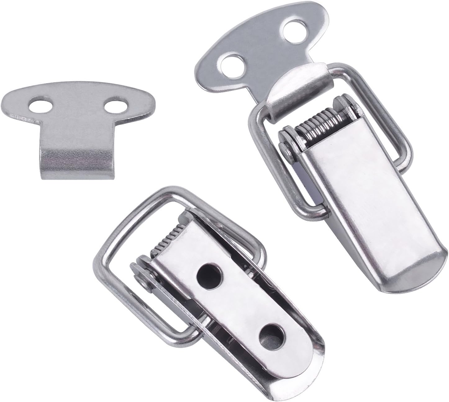 6 Sets Spring Loaded Toggle Latch Stainless Steel Catch Clamp Clips for ...