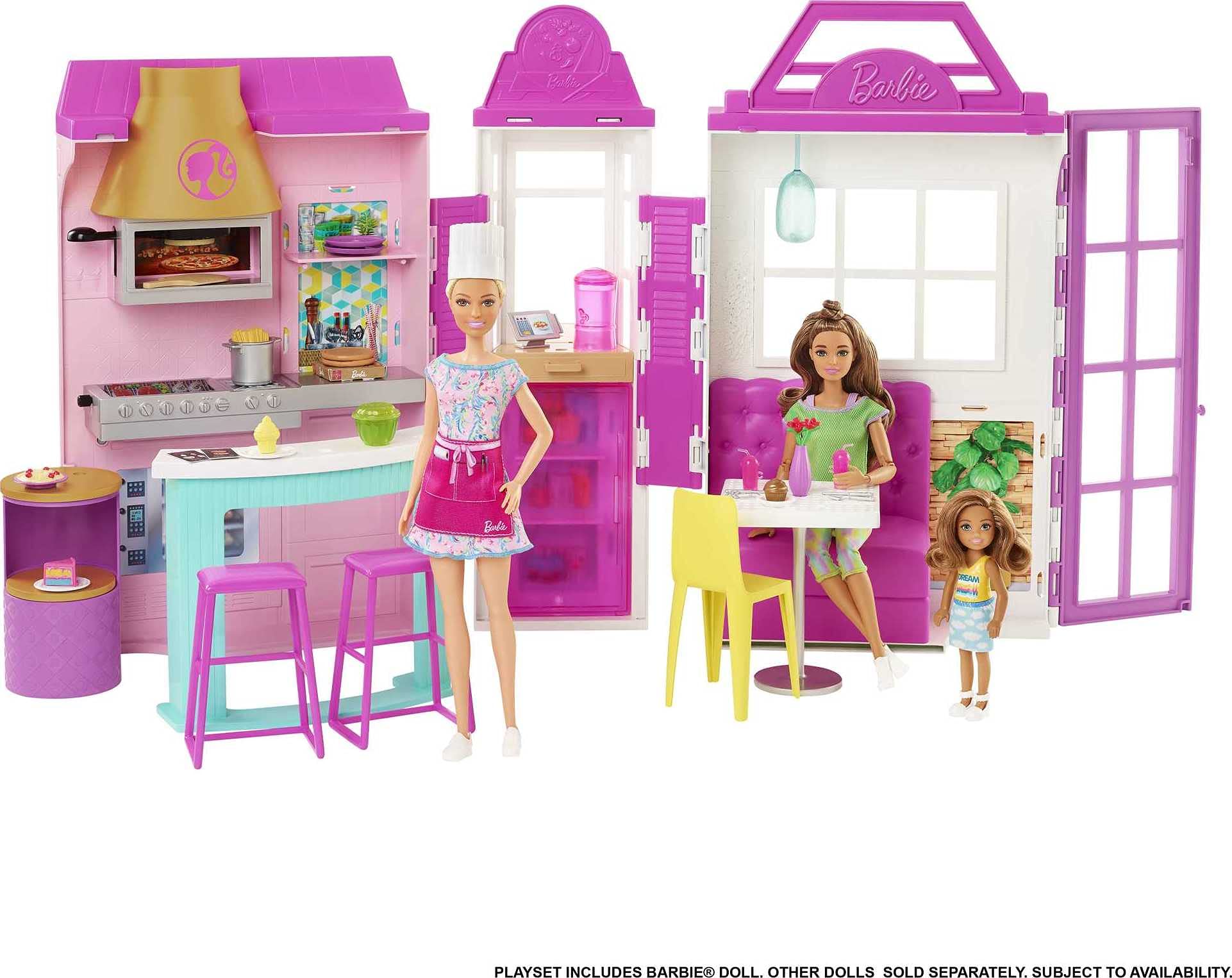 Mua Doll & Playset, Cook 'n Grill Restaurant with Pizza Oven & 30 ...
