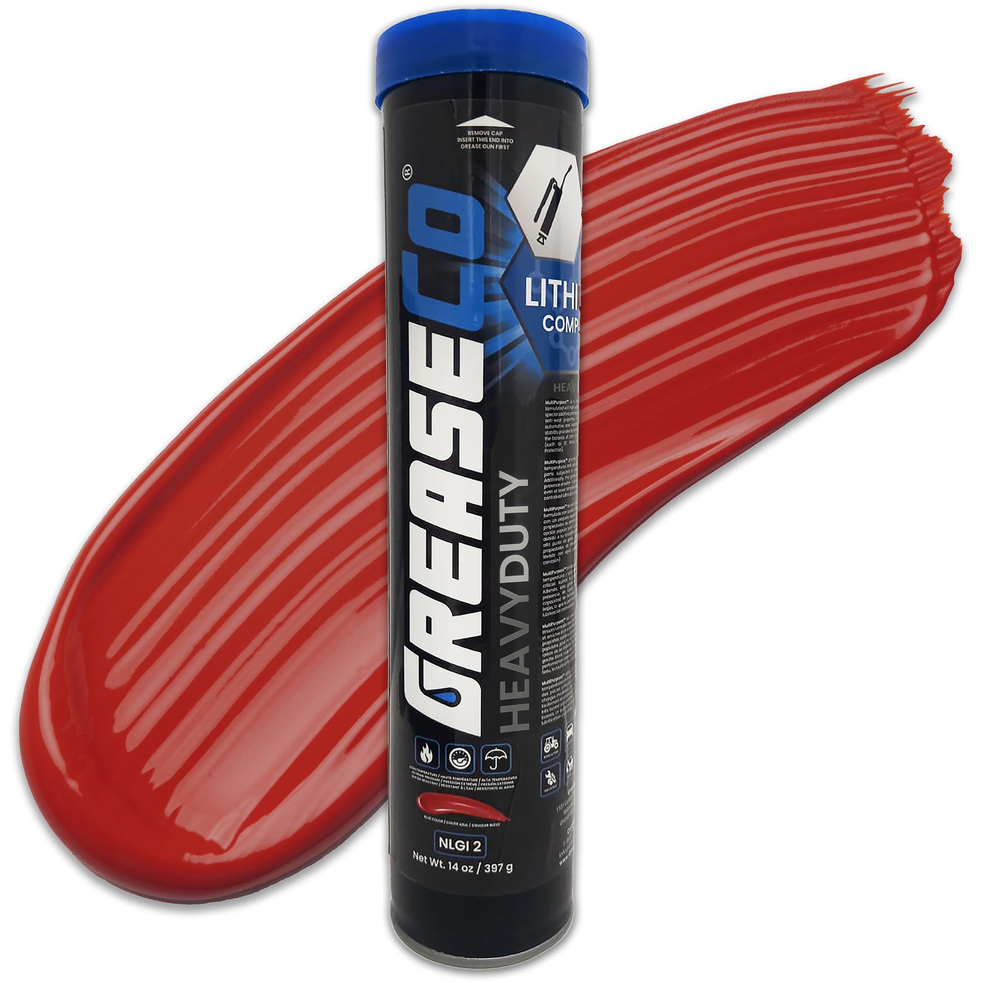Red and Tacky Lithium Grease Tube | Wheel Bearing | High Temp | Axle ...