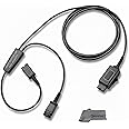 Plantronics Style Headset Splitter and Telephone Cable-Supervisor Agent ...