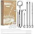 Amazon.com: BBQ Monster Meat Injector Syringe Kit with 4 Professional ...