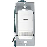 Leviton ODS10-IDW Decora Passive Infrared Wall Switch Occupancy Sensor ...