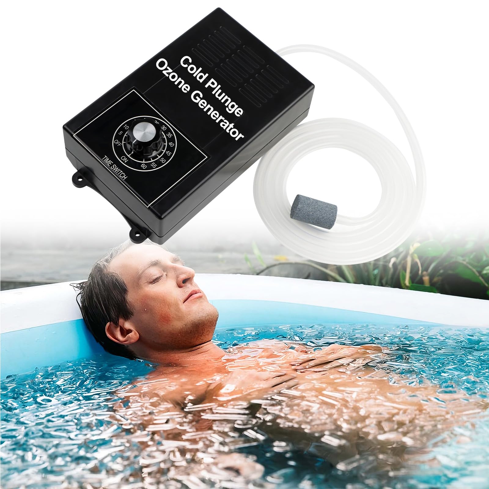 GUSUCIN Ozone Generator for Cold Plunge Tub Ice Bath, 1000mg/H Ozone ...