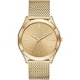 Michael Kors Men's Slim Runway Quartz Stainless-Steel Strap, Gold, 21.9 ...