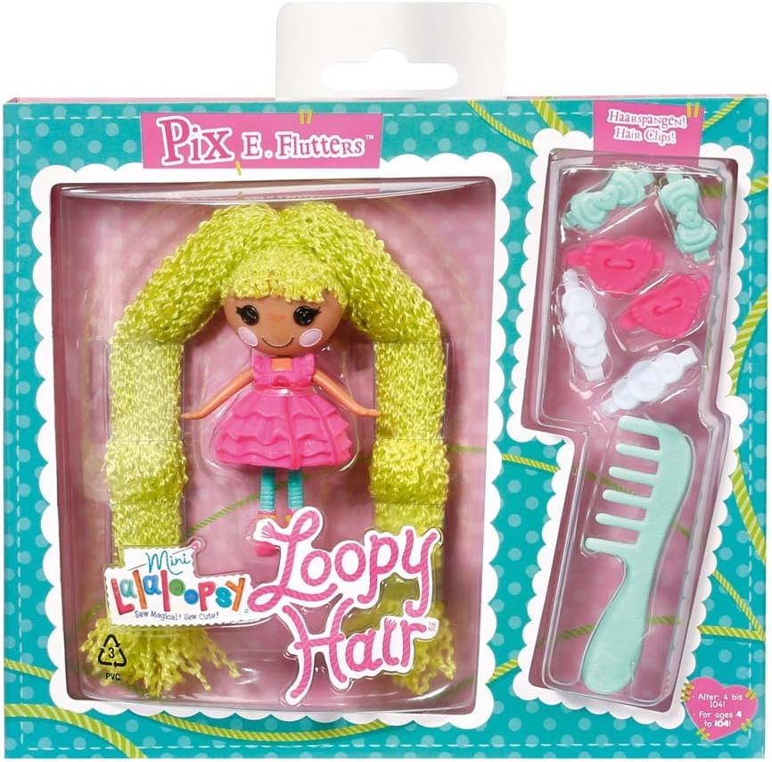 Lalaloopsy Mini Loopy Hair Doll Pix E. Flutters 0: Amazon.co.uk: Toys ...