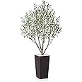 Amazon.com: Artificial Olive Tree,6FT Fake Olive Tree in Brown Tall ...