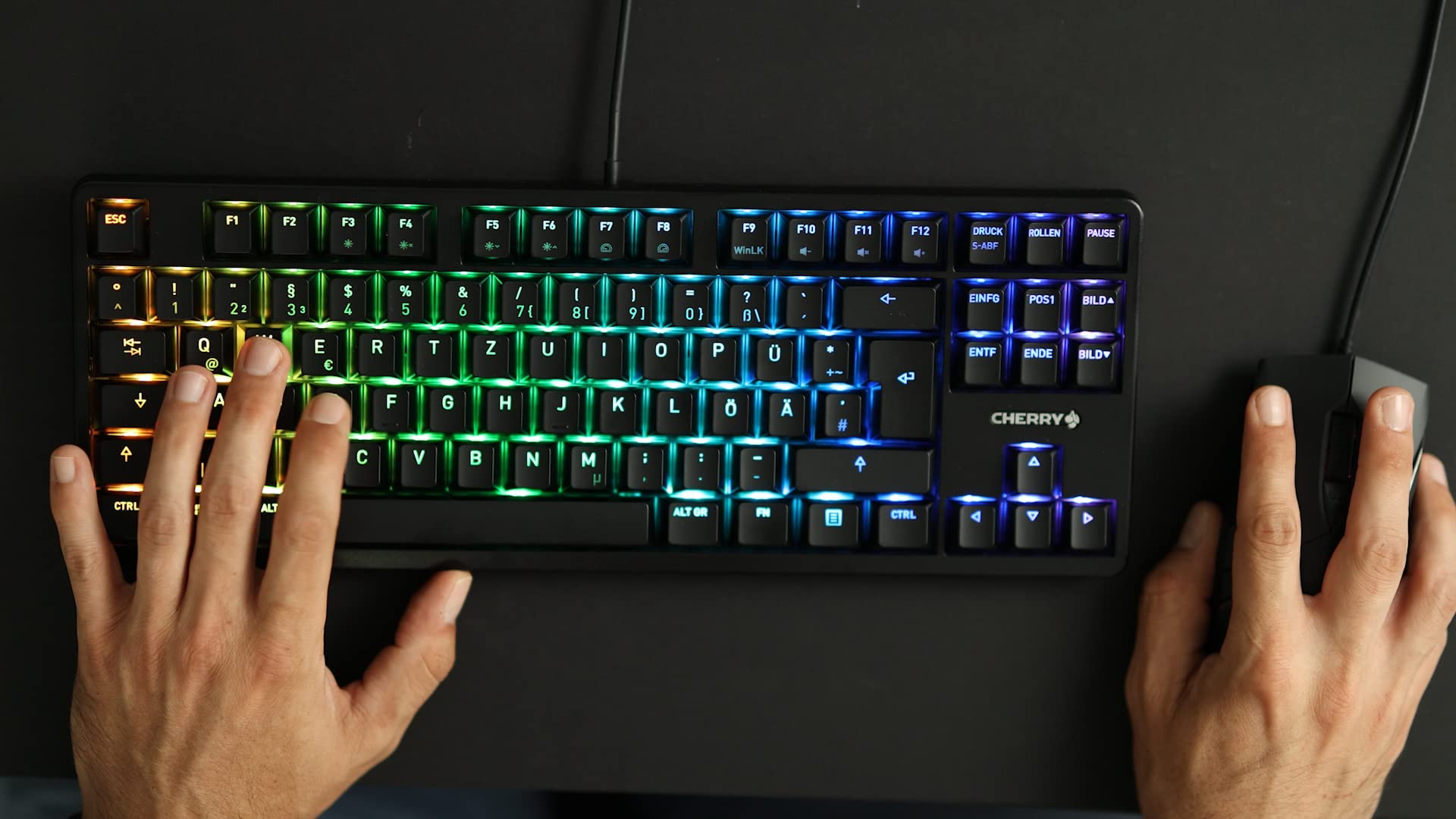Mua CHERRY G80-3000N RGB TKL, Wired Gaming Keyboard without Number Keypad, EU Layout (QWERTY ...