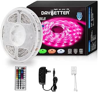 Amazon.com: DAYBETTER Led Strip Lights 16.4ft W/ Remote Controller and ...