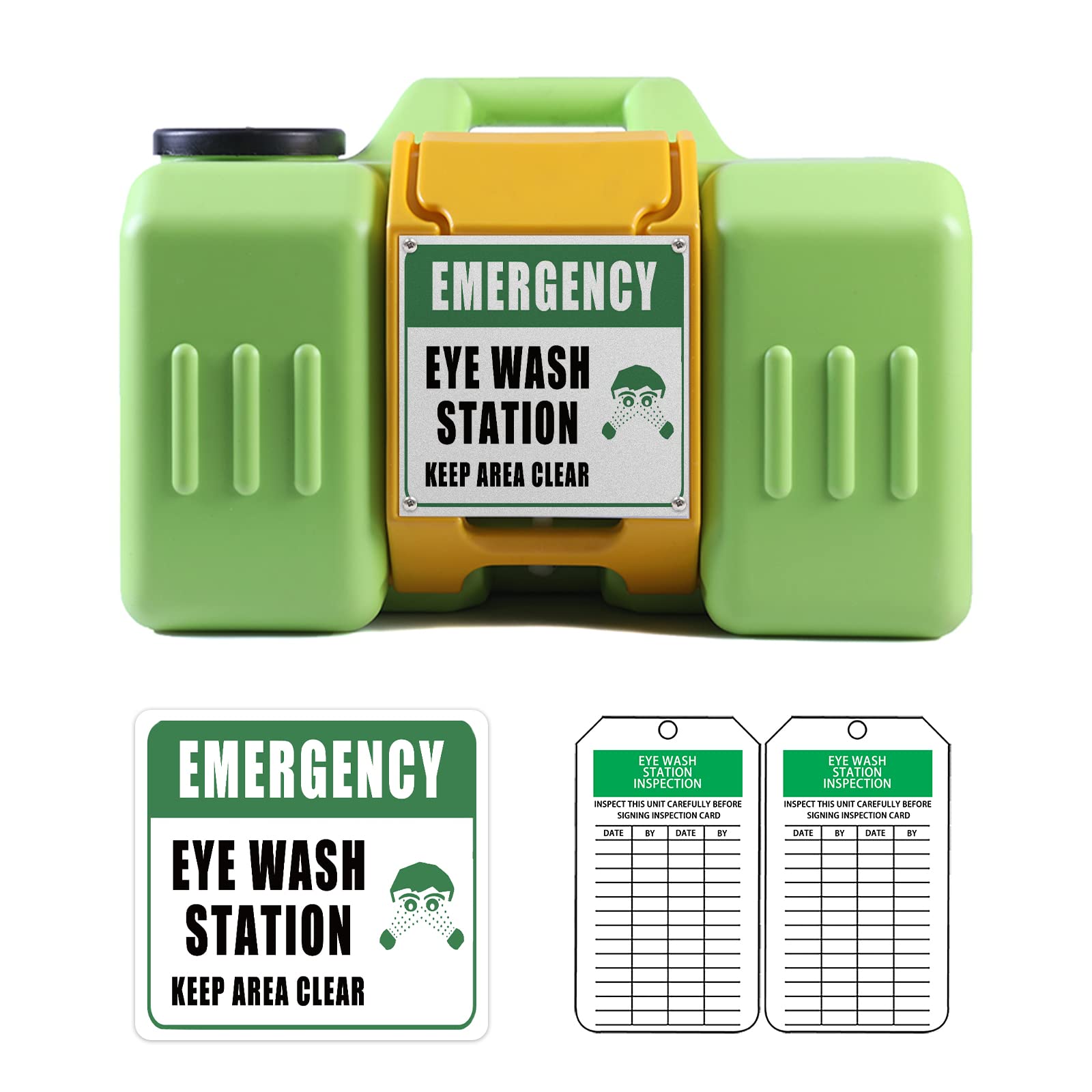 Ezcasch Portable Eyewash Station 9-gallon OSHA approved with One ...