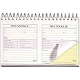 Amazon.com : Adams Phone Message Book, 8.5 x 5.25 Inch, Spiral Bound, 2 ...
