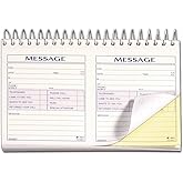 Amazon.com : Adams Phone Message Book, 8.5 x 5.25 Inch, Spiral Bound, 2 ...
