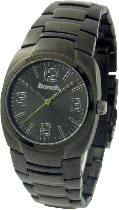 Bench Gents Three Hand Quartz Analogue & Black Dial Bracelet Watch ...