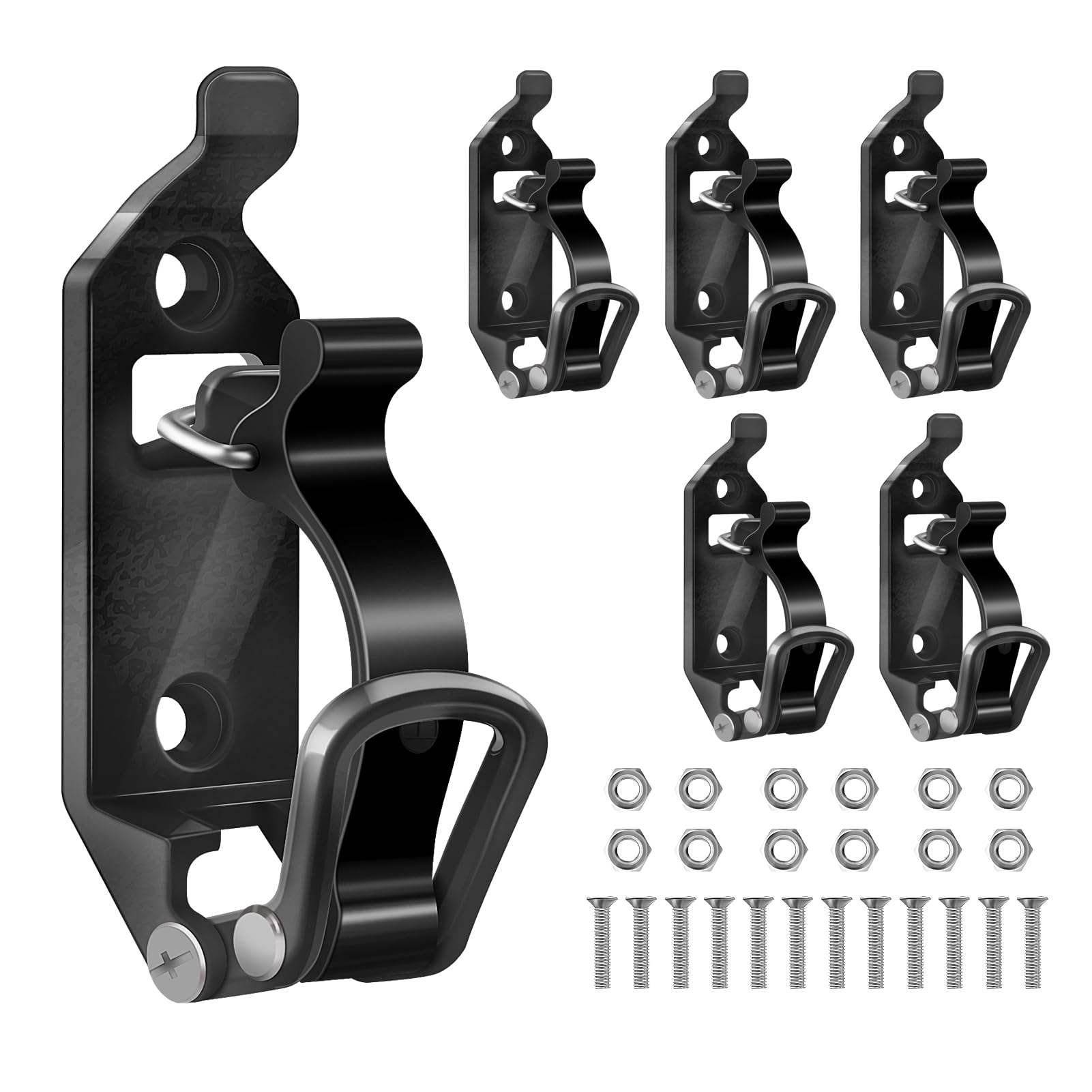 6Pcs Shovel Mount for Roof Rack, ZOKCC Metal Rubber Clamp Mounting ...