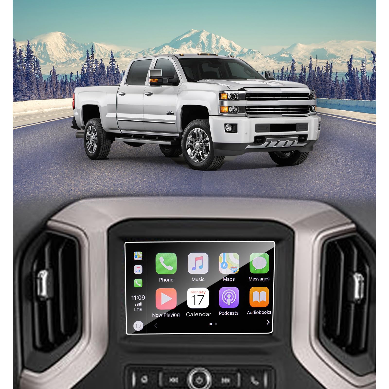 PZSWUXIE for 2016-2021 2022 2023 2024 Chevy Silverado 1500 2500 3500 WT ...