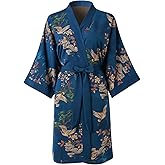 Susannah Cotton Kimono Robe Yukata Dressing Gown - Light Bathrobe for ...