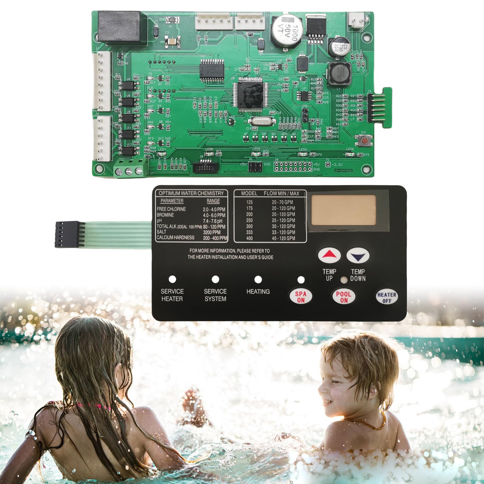 VARONGHKOO Upgrade 42002-0007S Pool Heater Control Board kit with ...