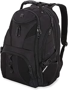 Amazon.com: SwissGear 1900 Scansmart TSA 17-Inch Laptop Backpack, Black ...