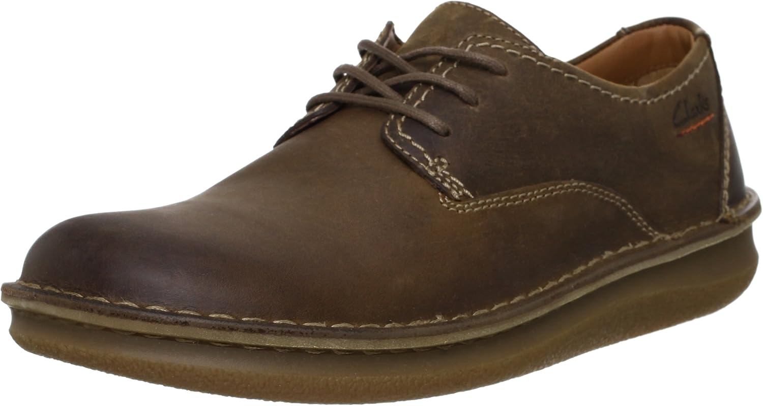 Clarks Men's 20355966 Lace-Up Flats 7.5 UK Brown Size: 7.5 UK: Amazon ...