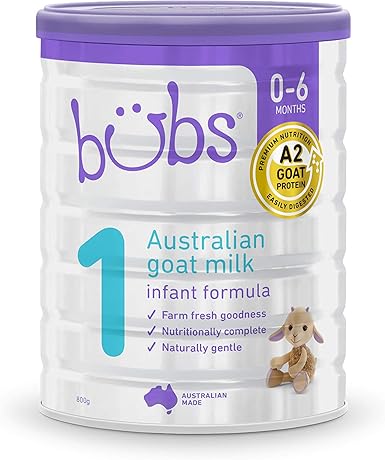 Bubs Advanced Plus+ Stage 1 Goat Milk Infant Formula, 800 g: Amazon.com ...