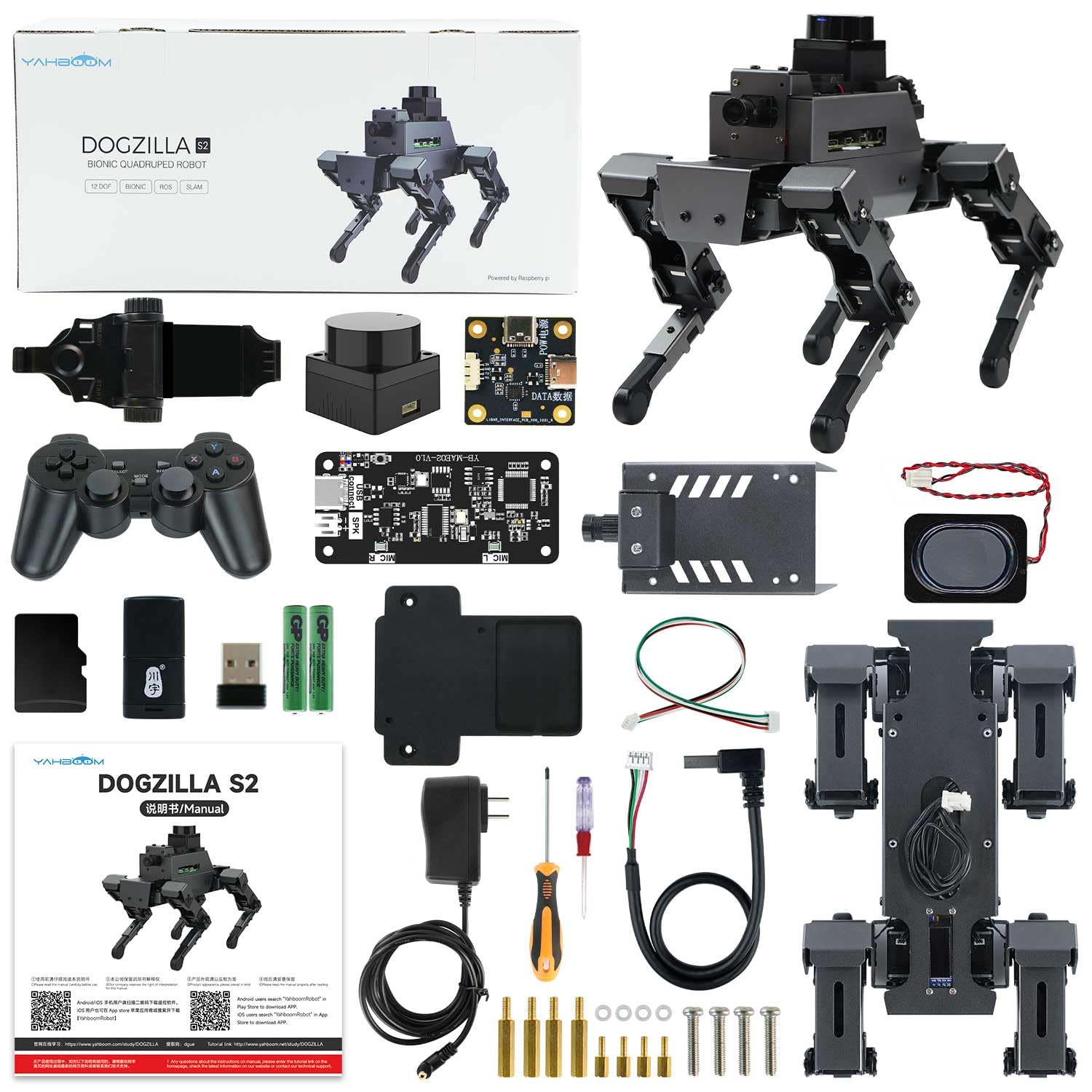 Mua Yahboom Raspberry Pi 5 Adults AI Smart Robot Dog Python ...