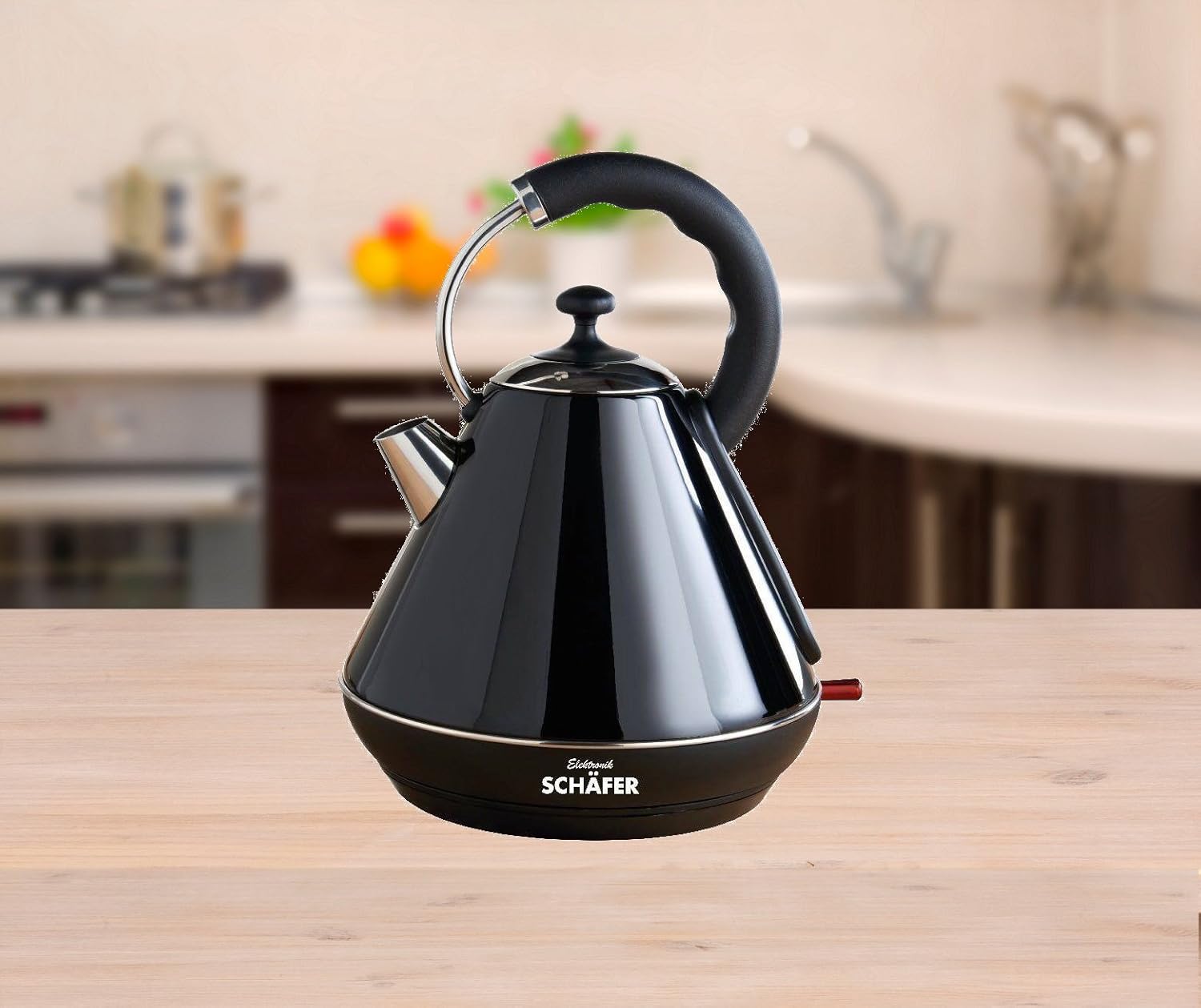Vintage Design elektrischer Wasserkocher Retro Wasserkessel Teekocher ...