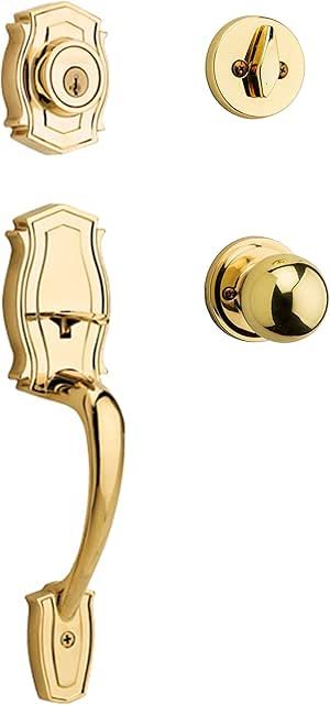 Weiser Heritage Style Handle Set, Exterior Door Lock, Single Cylinder ...