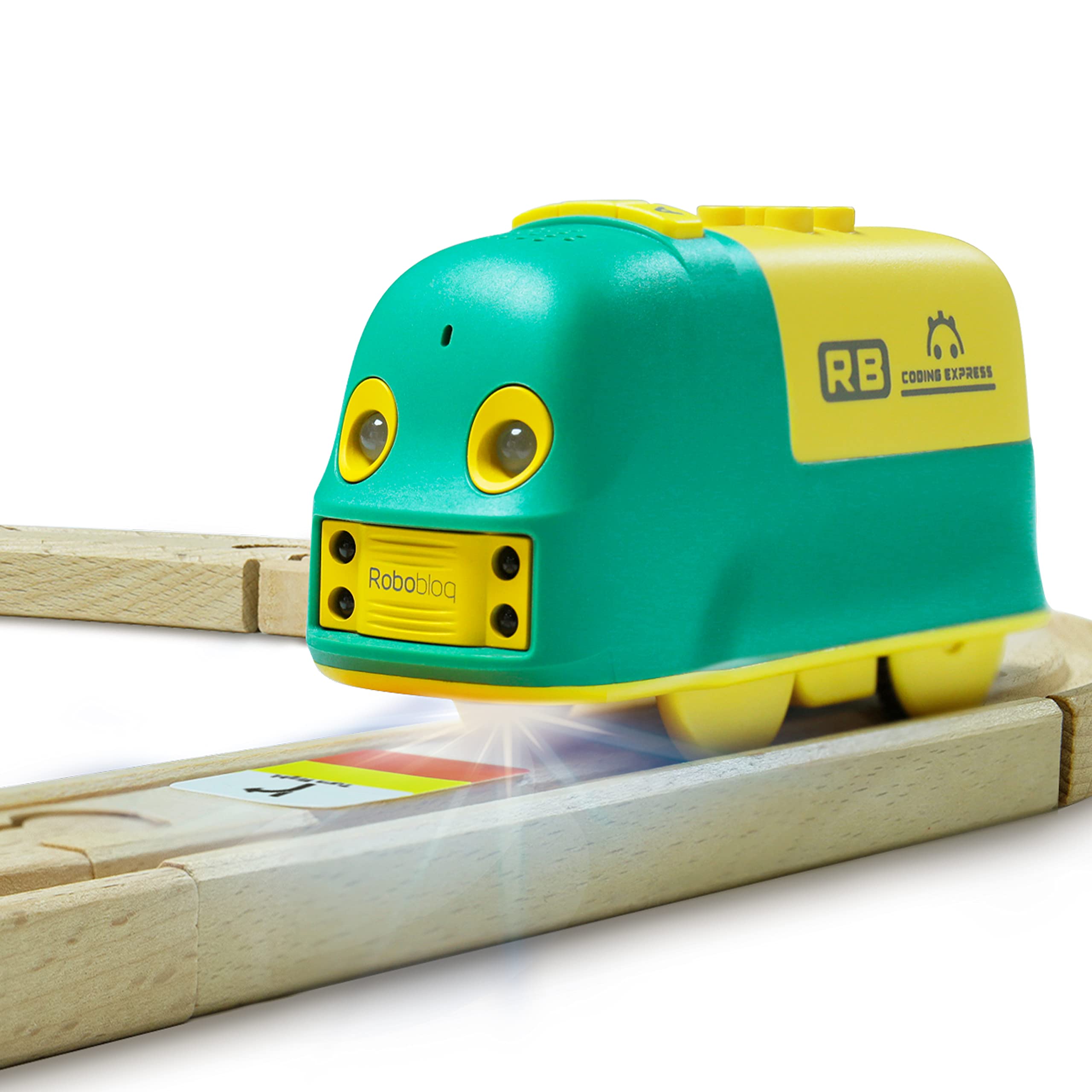 Mua Coding Train Set, 22 Functions Lights & Music, 3 Modes, Compatible to Major Wooden Train ...