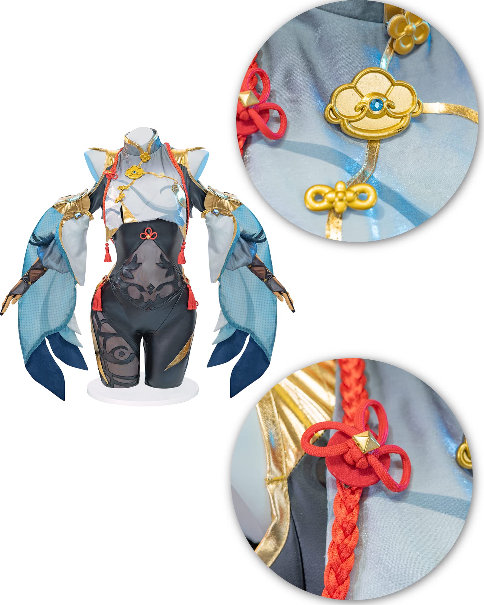 Mua NSPSTT Shenhe Cosplay Cosplay Outfit for Women Jumpsuit Game ...