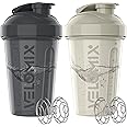 Amazon.com: VELOMIX -2 Pack- 20 oz Protein Shaker Bottles for Protein ...