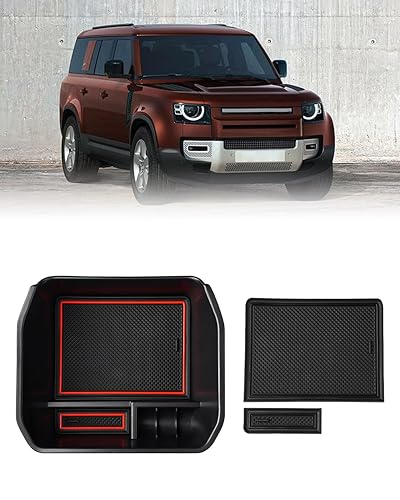 FIILINES Center Console Organizer for Land Rover Defender 2020-2024 ...
