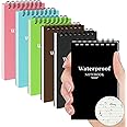 Amazon.com : wavamawa 6 Pack Waterproof Pocket Notebooks, 3x5 Small ...