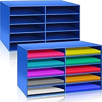 Amazon.com: Fuutreo 2 Pieces Classroom Paper Storage Organizer ...
