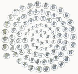 Amazon.com: Self-Adhesive Rhinestones 100/Pkg-Silver