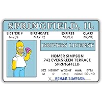 Amazon.com: Homer Simpson Driver License ID | Funny Plastic ID ...