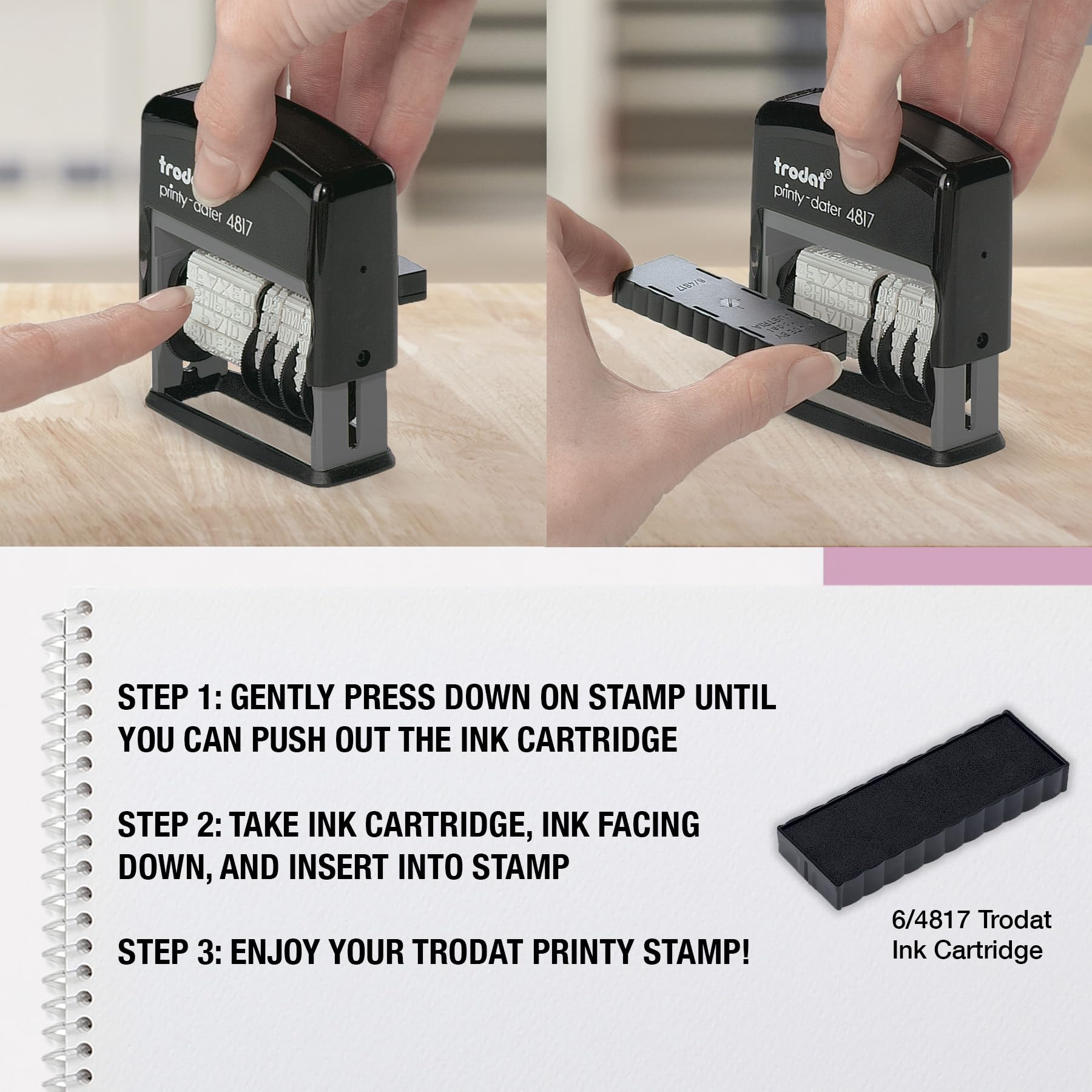 Mua Trodat Printy 4817 Economy Dial-A-Phrase, 12 Popular Office ...