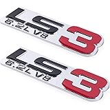 Amazon.com: ERPART LS3 6.2L V8 Blue Engine Emblem Badge Highly Polished ...