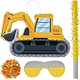 Amazon.com: Lewtemi Digger Piñatas for Birthday Party Construction ...