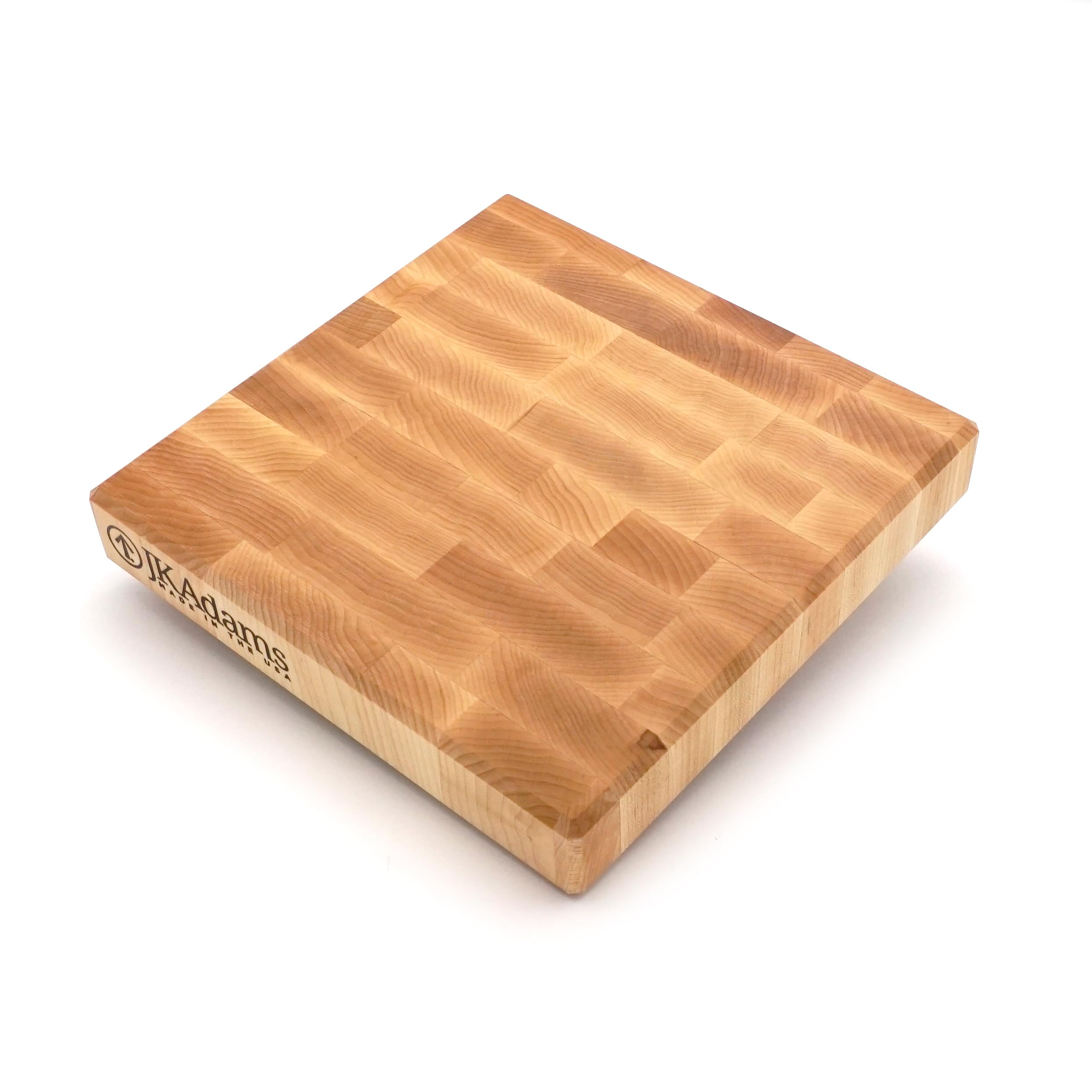 JK Adams, Professional Series End Grain Cutting Board Maple, 12"x12"x2 ...